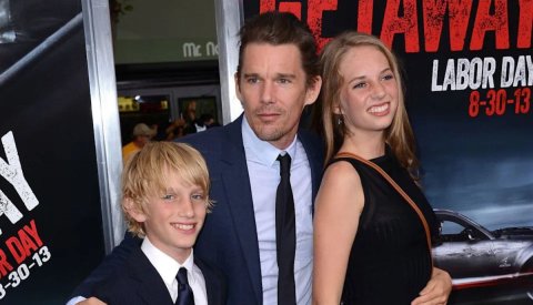 Ethan Hawke's daughters Indiana and Clementine rarely seen supporting ...