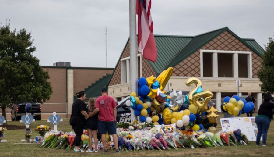 Mother of three shot dead at Georgia primary school