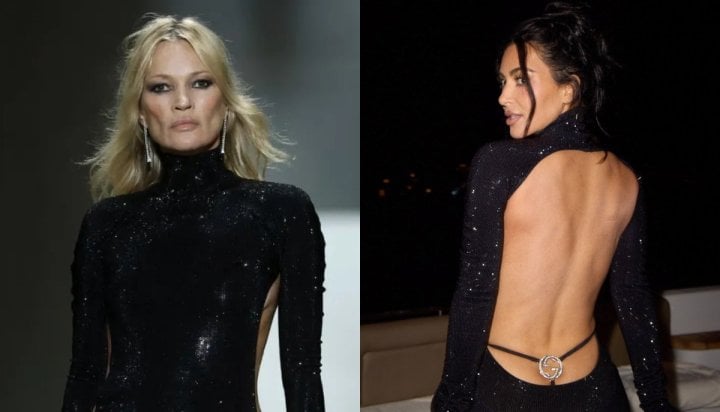 Kim Kardashian revives Kate Moss’ runway look during F1 weekend in Monaco