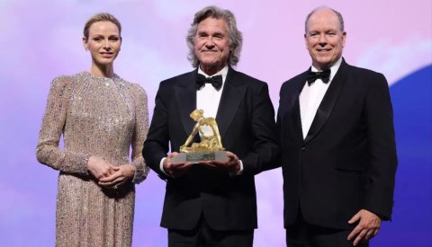 Kurt Russell receives Crystal Nymph Award at Monte-Carlo Television ...