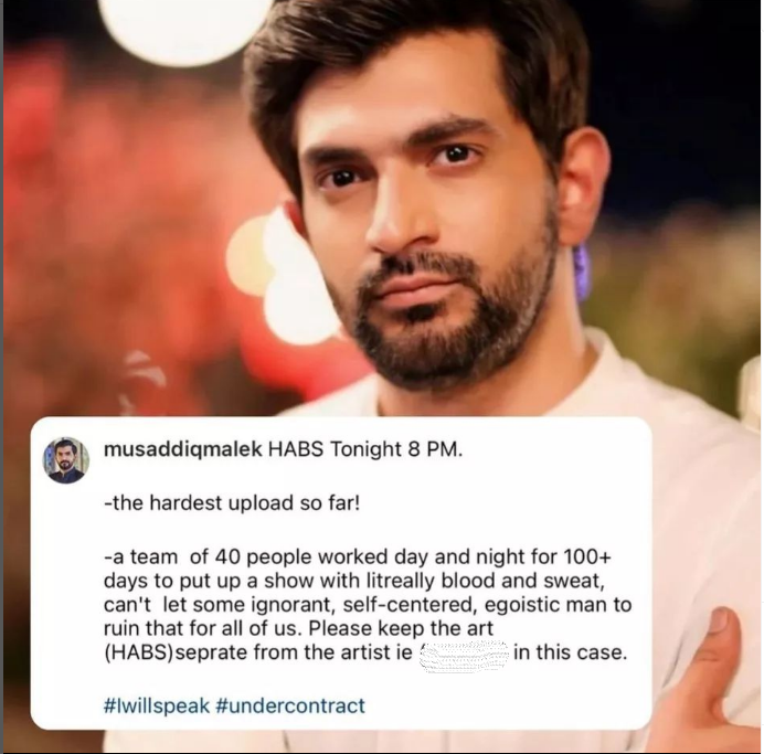 Musaddiq Malek urges viewers to keep 'Habs' away from Feroze Khan's case