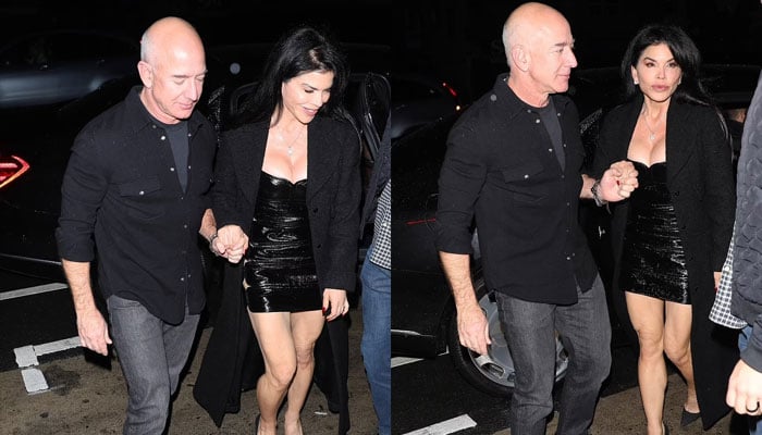 Jeff Bezos' ladylove Lauren soars temperature in mini black dress