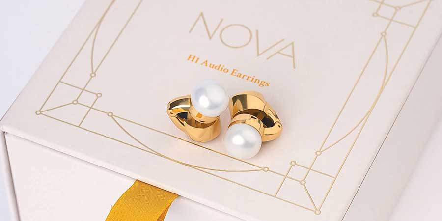 Nova makes audio earrings with real pearls: see price and other details ...
