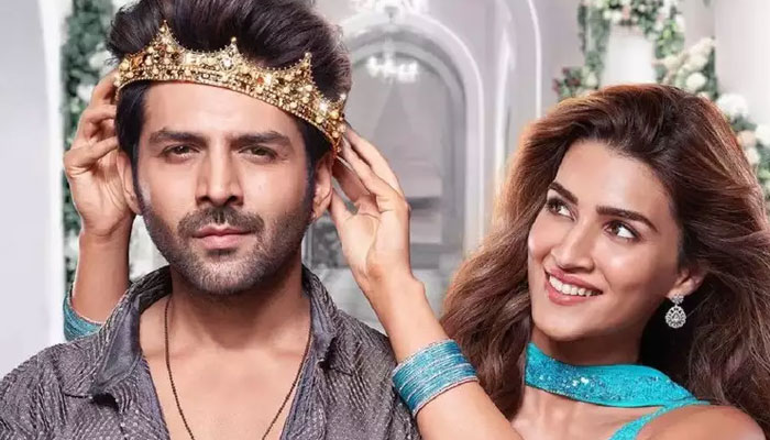 Kartik Aaryan, Kriti Sanon shares new poster of upcoming film 'Shehzada'