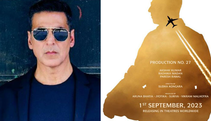Akshay Kumar drops poster of his upcoming film 'Soorarai Pottru' Hindi ...