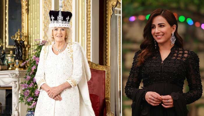 Ushna Shah sparks debate over Queen Camilla’s Coronation necklace ‘The ...
