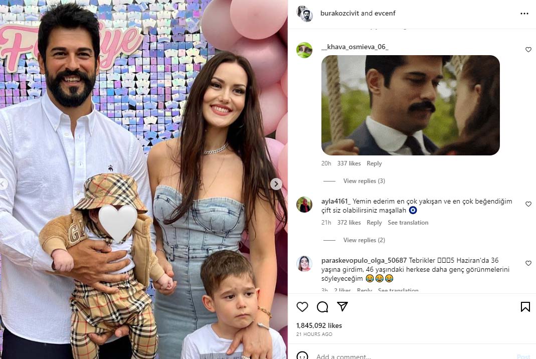 Burak Ozcivit throws a grand birthday party for wife Fahriye Evcen ...