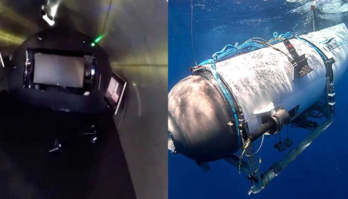Here's an inside view of the missing Titanic-touring submersible
