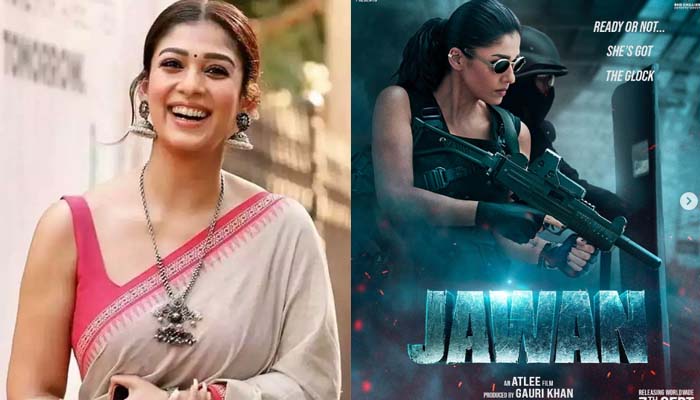 Shah Rukh Khan unveils Nayanthara's stylish cop look in new 'Jawan' poster