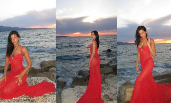 Dua Lipa embraces her inner mermaid in gorgeous see-through dress on ...