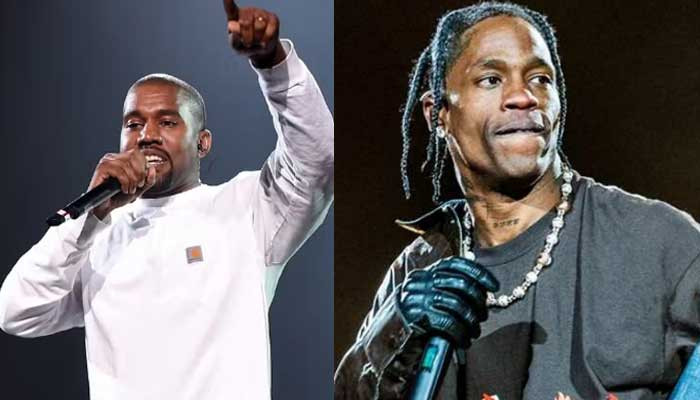 Kanye West sets Travis Scott's concert stage on fire first time after ...