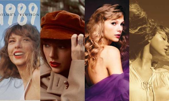Taylor Swift original album covers and the 'Taylor's Version' makeovers