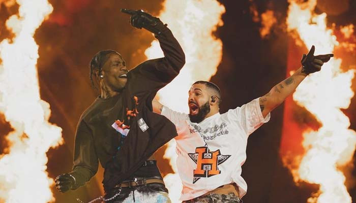 Drake and Travis Scott team up for electrifying 'Meltdown' performance ...