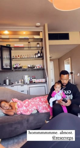 Chrissy Teigen shares daughter Luna's ribbon dance with baby sister Esti