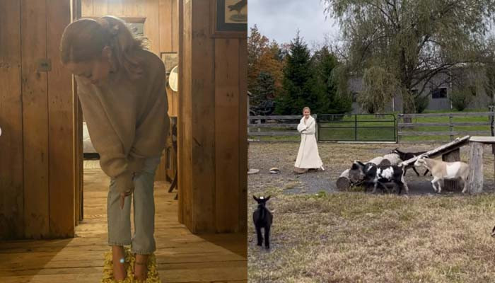 Ariana Grande visits farm and embraces her new role as 'Goat Mother'