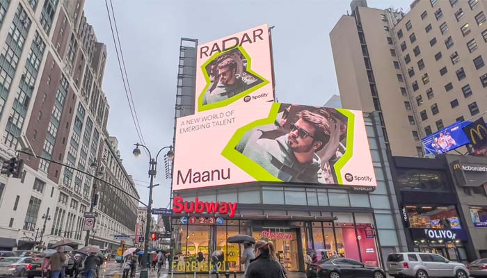 Spotify's RADAR fest showcases Maanu in 5 iconic global spots