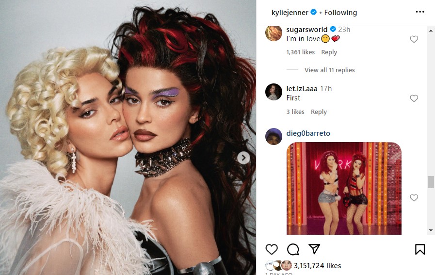 Kylie, Kendall Jenner channel 'Sugar & Spice' for Halloween night