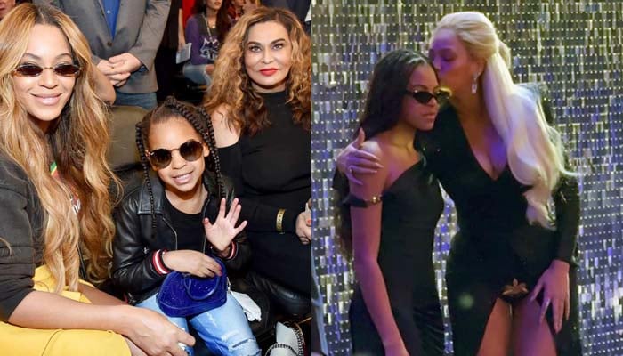 Tina Knowles In Awe As Beyoncé And Blue Ivy Share Adorable Moment At