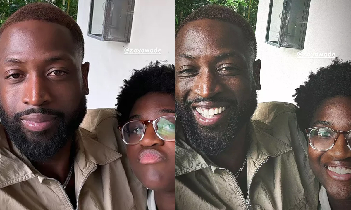 NBA champion Dwyane Wade spends quality time with his children