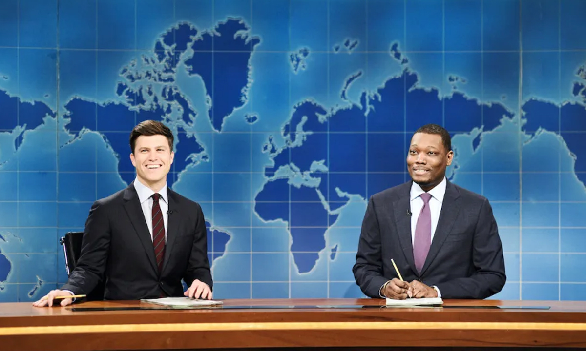'Saturday Night Live' hosts Colin Jost and Michael Che take a hilarious ...