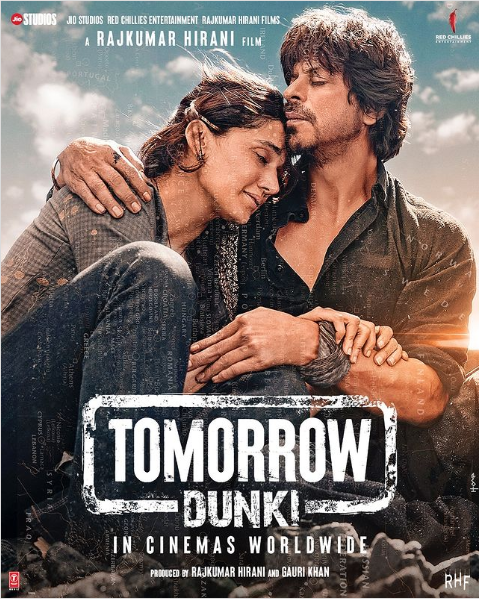 Shah Rukh Khan hypes fans with new 'Dunki' poster ahead of film's release