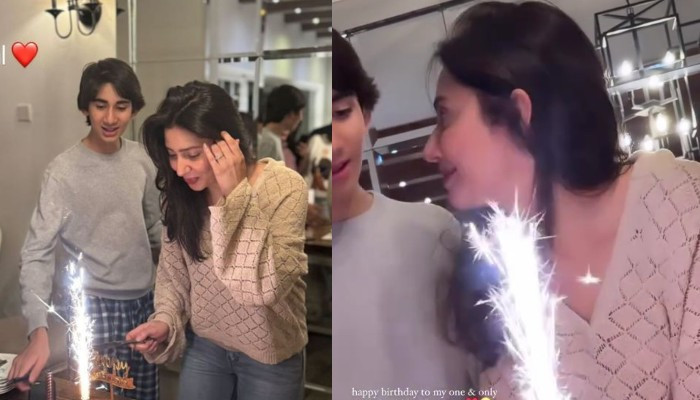 Watch: Mahira Khan rings in 39th birthday with her son Azlaan