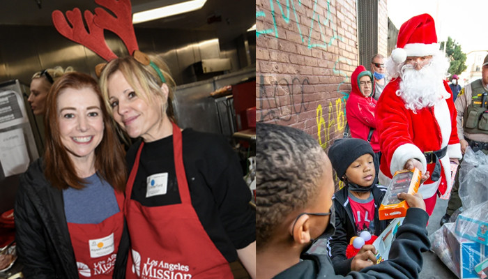 Alyson Hannigan, Emma Ford spread holiday cheer at L.A Mission’s 87th ...