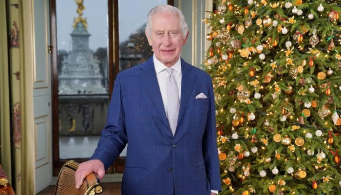 King Charles stands with replantable tree in Christmas address to ...