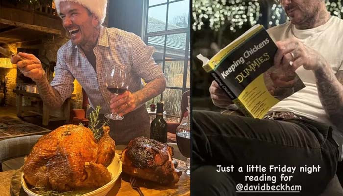 David Beckham takes on 'Keeping Chickens for Dummies' with Victoria's ...