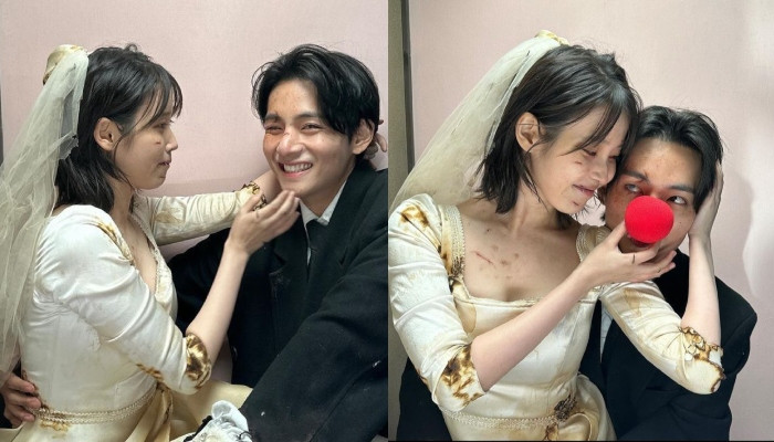 BTS' V and IU delight fans with adorable BTS pictures from 'Love Wins All'