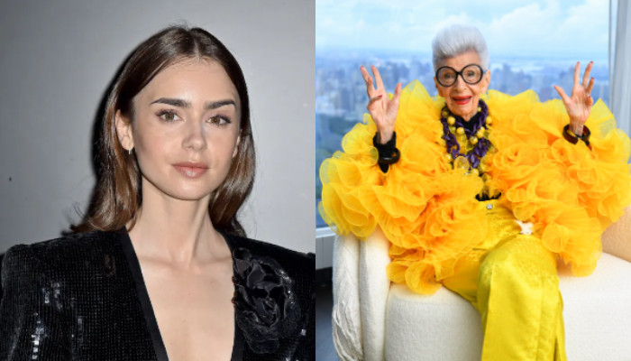 'Emily in Paris' star Lily Collins remembers Iris Apfel in heartfelt ...