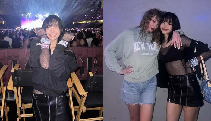 BLACKPINK Lisa poses with Taylor Swift at Eras Tour in Singapore