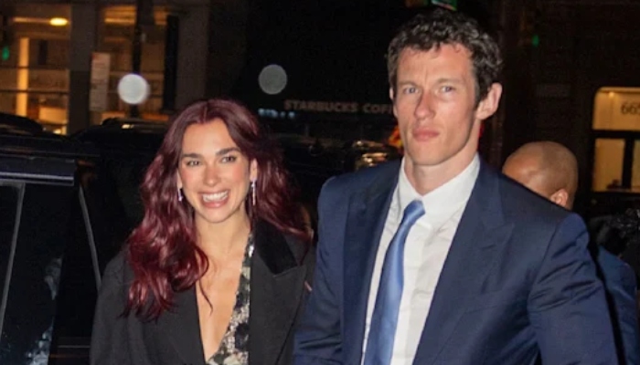 Dua Lipa shows off engagement ring from Callum Turner