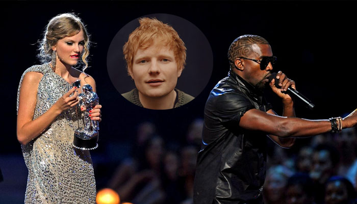 Taylor Swift takes subtle swipe at Kanye West through Ed Sheeran